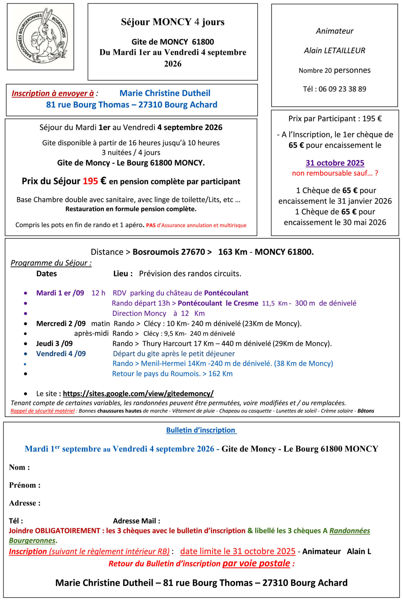 2026-Moncy | Randonnées Bourgeronnes